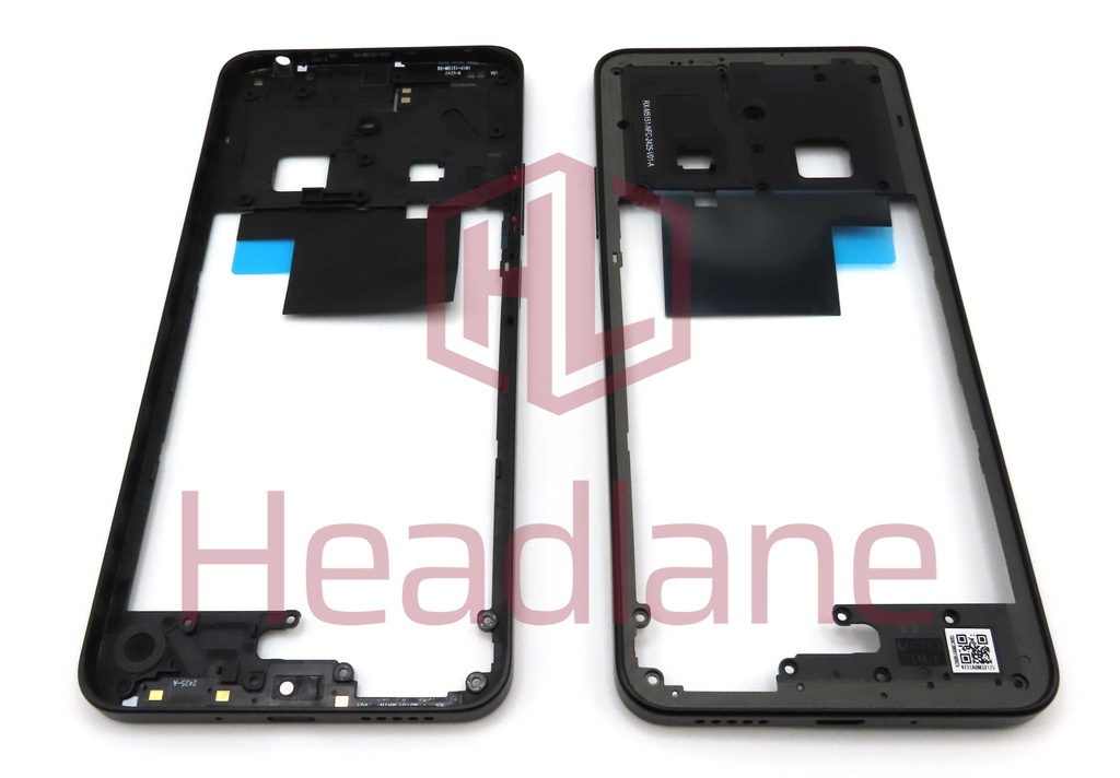 Xiaomi Poco C75 Middle Cover / Chassis - Black | Headlane Ltd